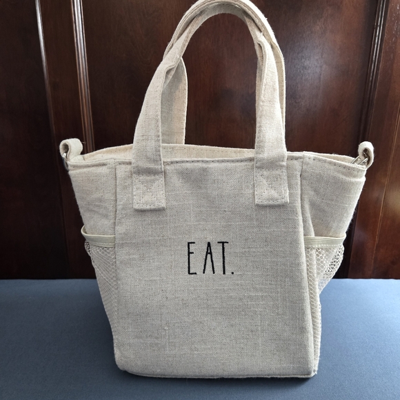 Rae Dunn | Bags | Rae Dunn Eat Insulated Lunch Tote Zipper 2 Handles ...